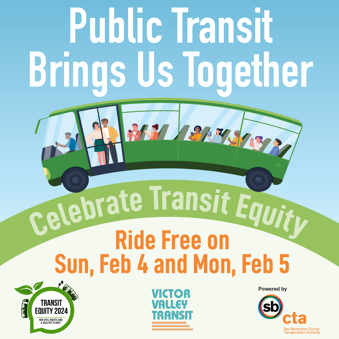Free Rides for 2 Days to Honor Transit Equity Day – VVTA