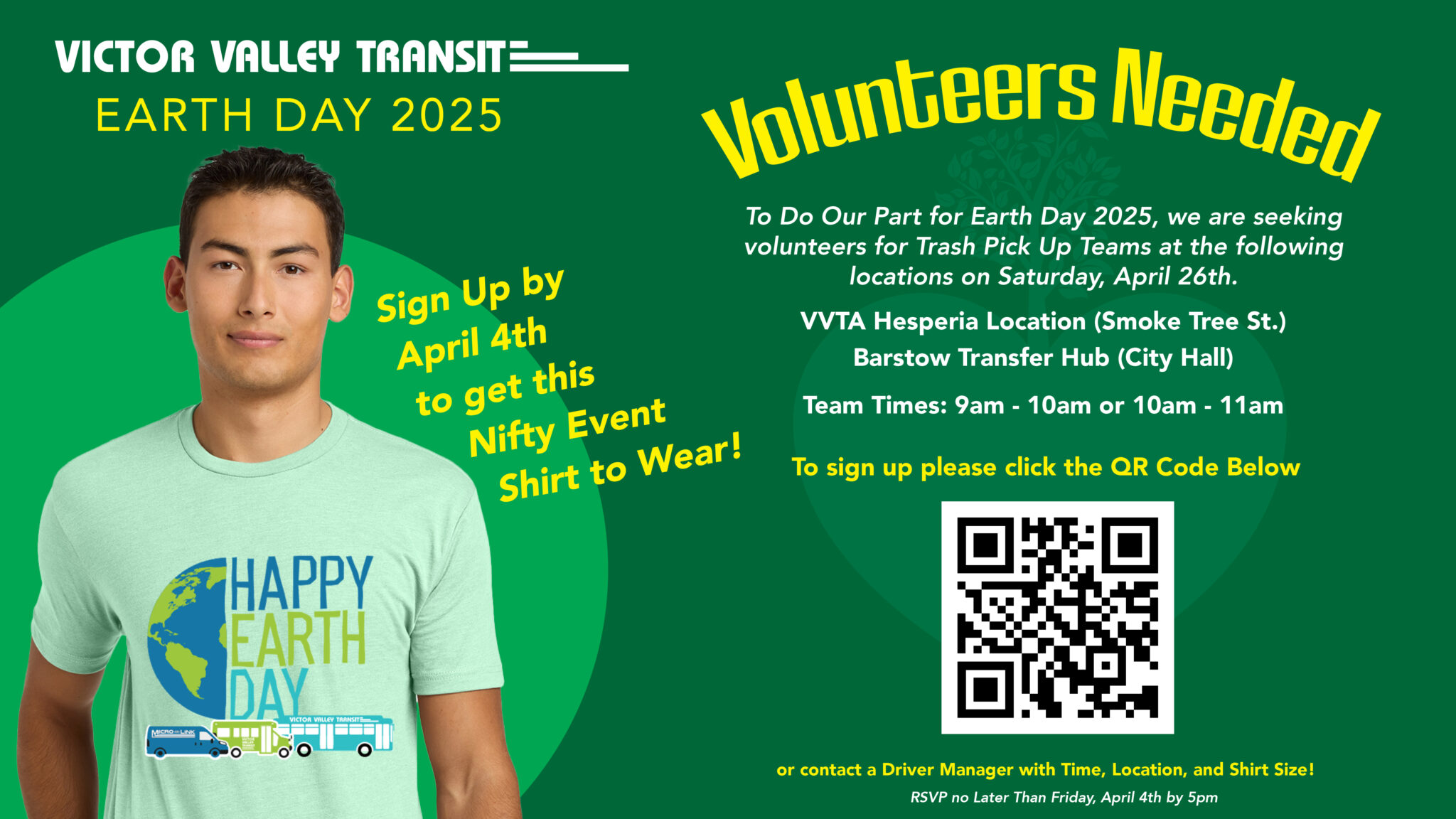 Earth Day 2025 Sign-Up – VVTA