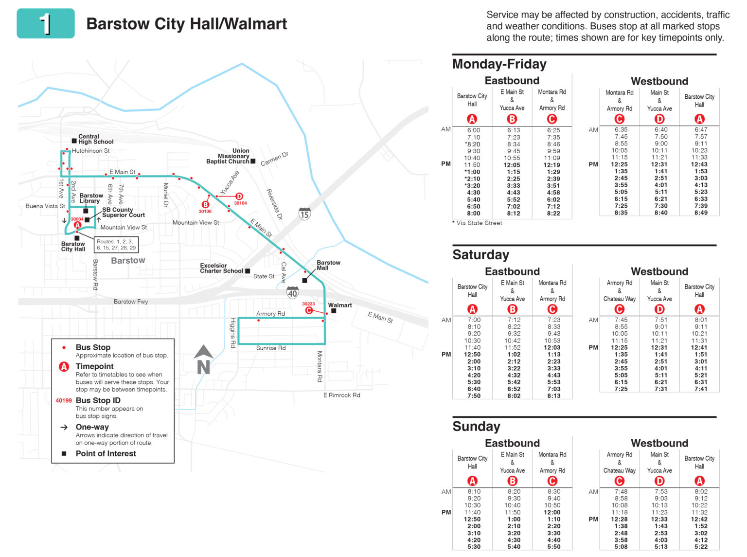 Bus Schedules (Effective 6/1/25) – VVTA