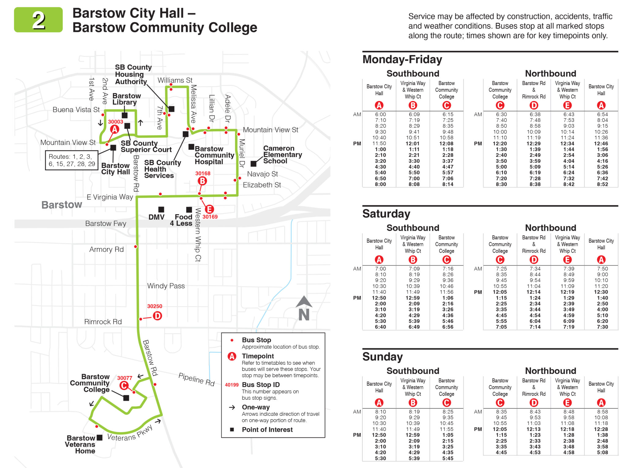 Bus Schedules (Effective 6/1/25) – VVTA