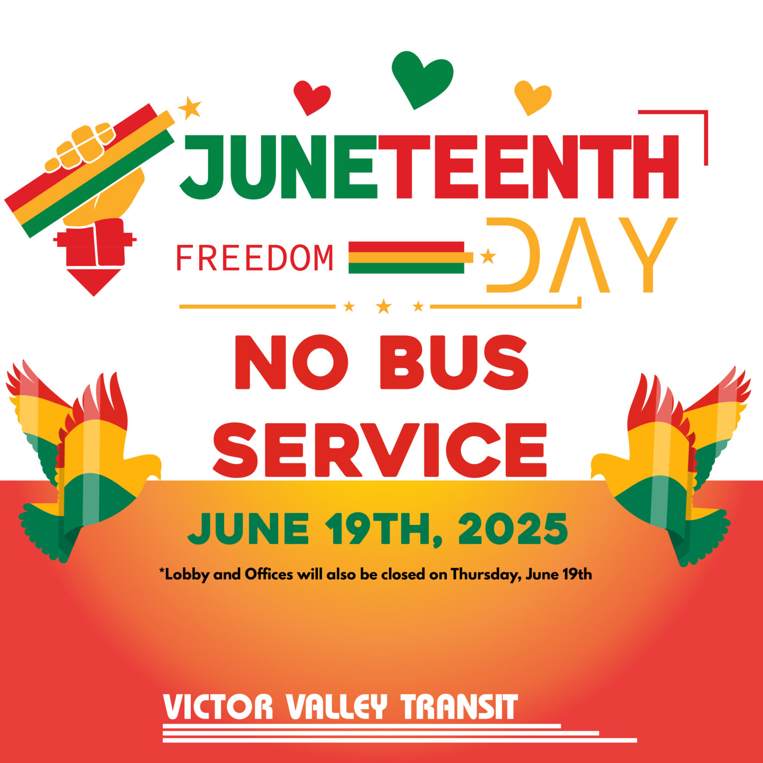 In honor of Juneteenth – VVTA