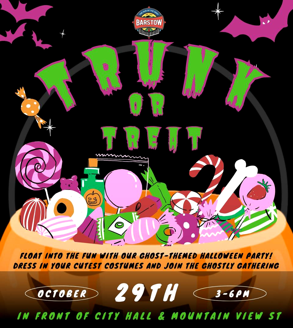 Temporary Bus Stop Relocation for Barstow City Hall Trunk or Treat ...