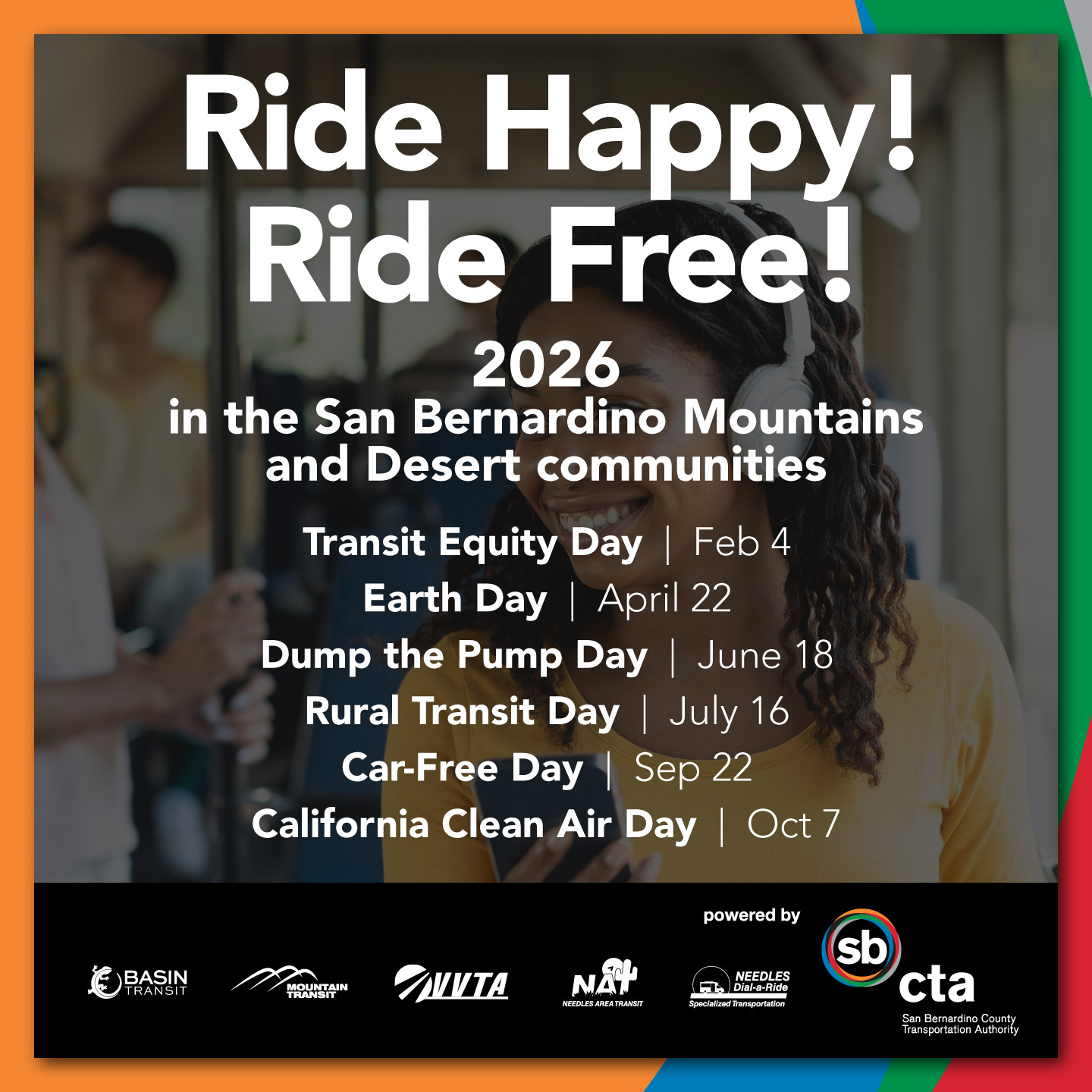 SBCTA Sponsors 2026 VVTA Fare Free Ride Days – VVTA