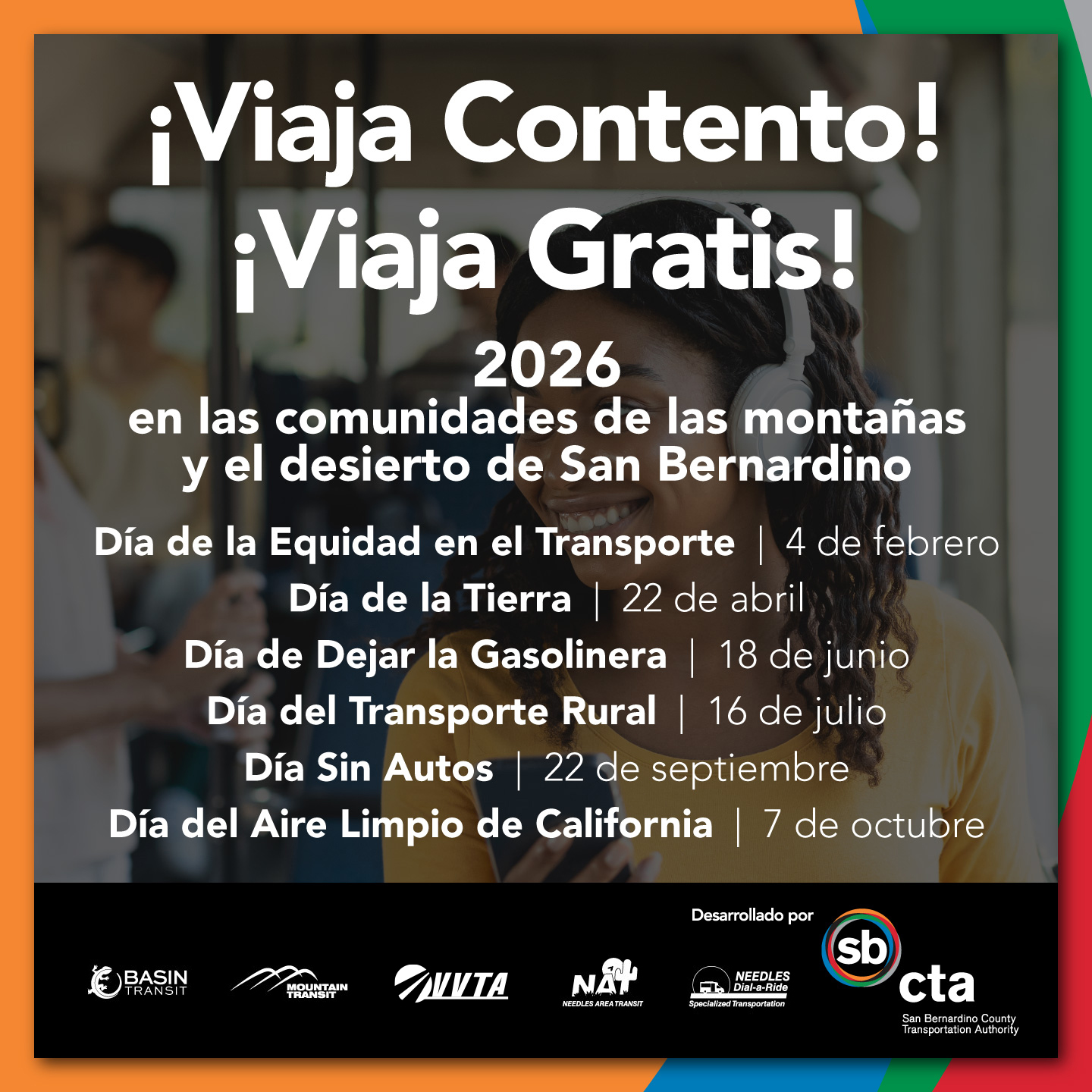 SBCTA Sponsors 2026 VVTA Fare Free Ride Days – VVTA